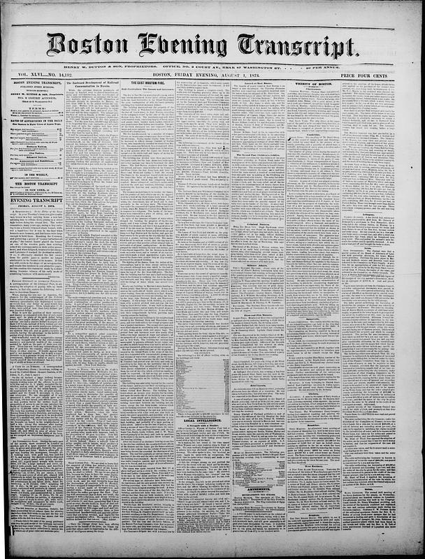 Boston Evening Transcript - Digital Commonwealth