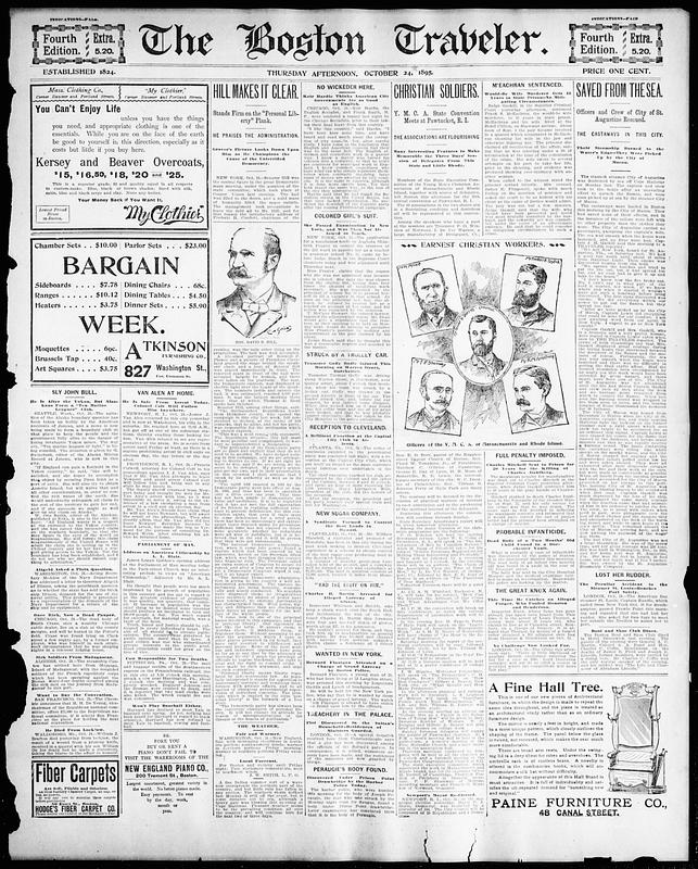 The Boston Traveler. October 24, 1895 - Digital Commonwealth
