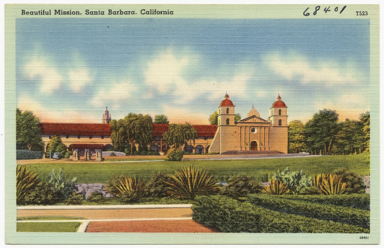 Beautiful Mission, Santa Barbara, California - Digital Commonwealth