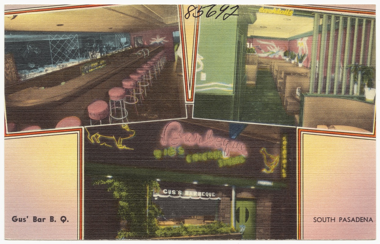 Gus' Bar B. Q., South Pasadena - Digital Commonwealth