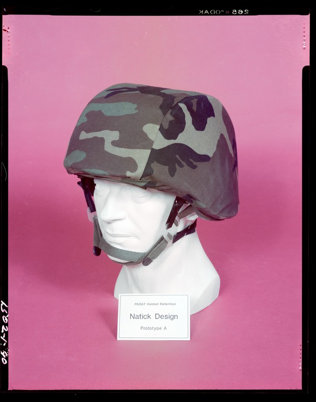 PASGT helmet retention, Natick design - Digital Commonwealth