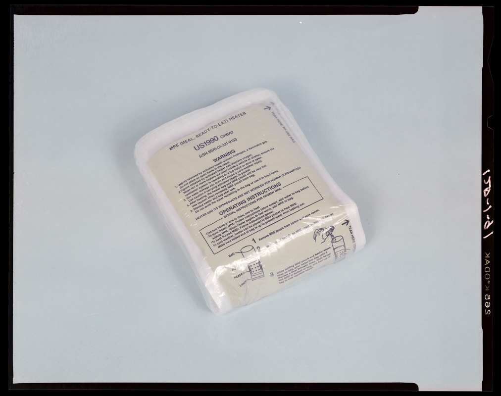 FED, flameless ration heater - Digital Commonwealth