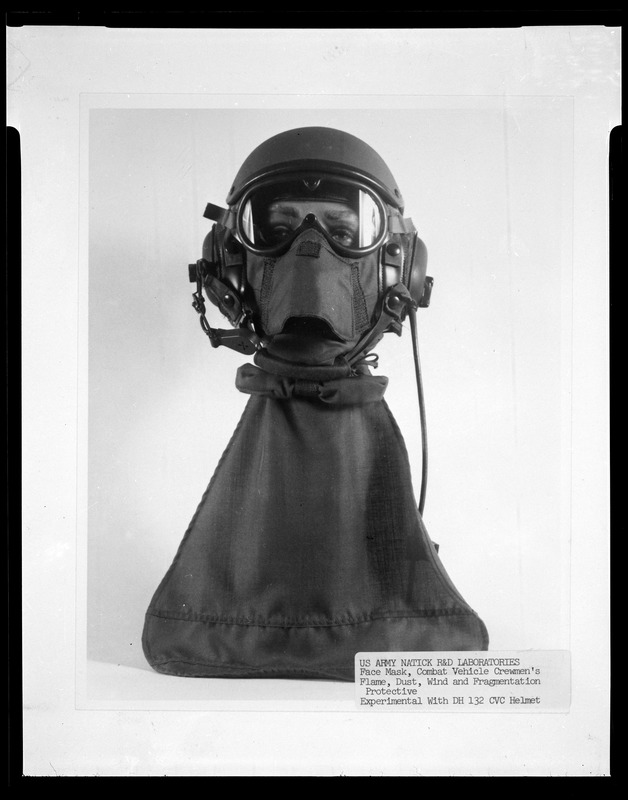 Face mask, combat vehicle crewmen's flame, dust, wind, and ...