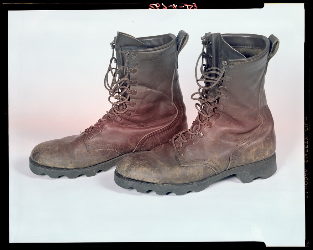 Footwear, wear + tear on boot - Digital Commonwealth