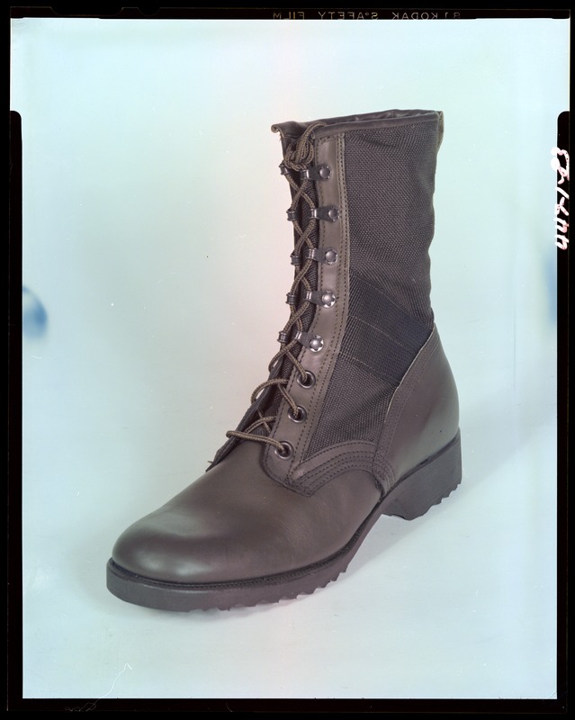Footwear, Marine Coprs, protype walk-off test boot - Digital Commonwealth