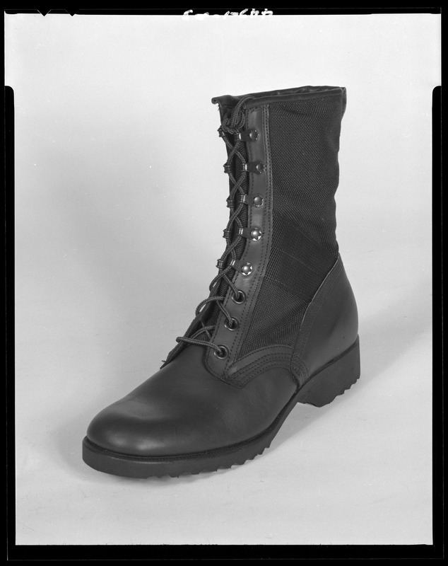 Footwear, Marine Coprs, protype walk-off test boot - Digital Commonwealth