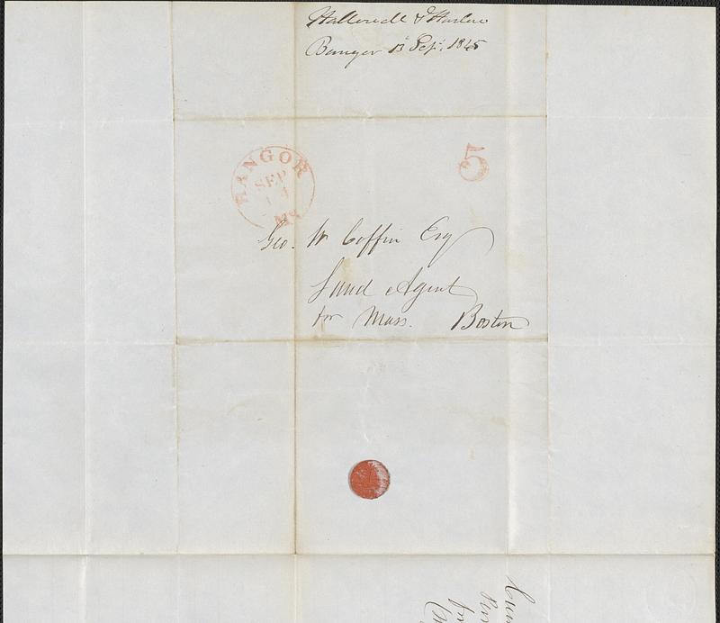 Harlow & Hallowell to George Coffin, 13 September 1845 - Digital ...
