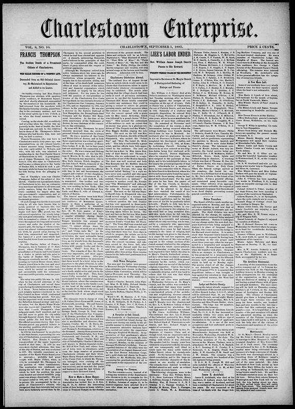 Charlestown Enterprise. September 05, 1885 - Digital Commonwealth