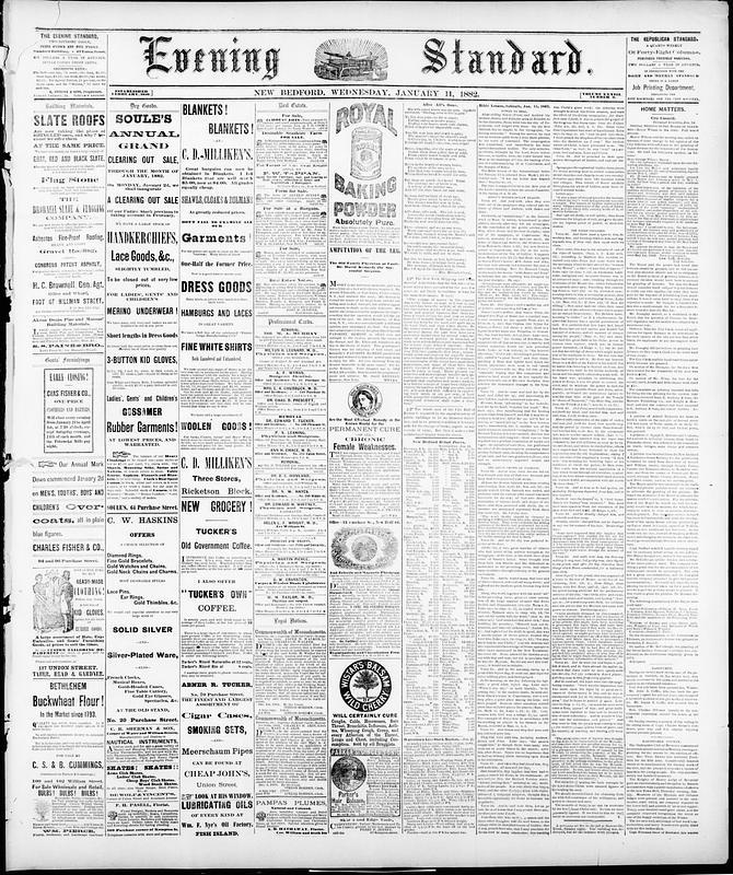 Evening Standard. January 11, 1882 - Digital Commonwealth