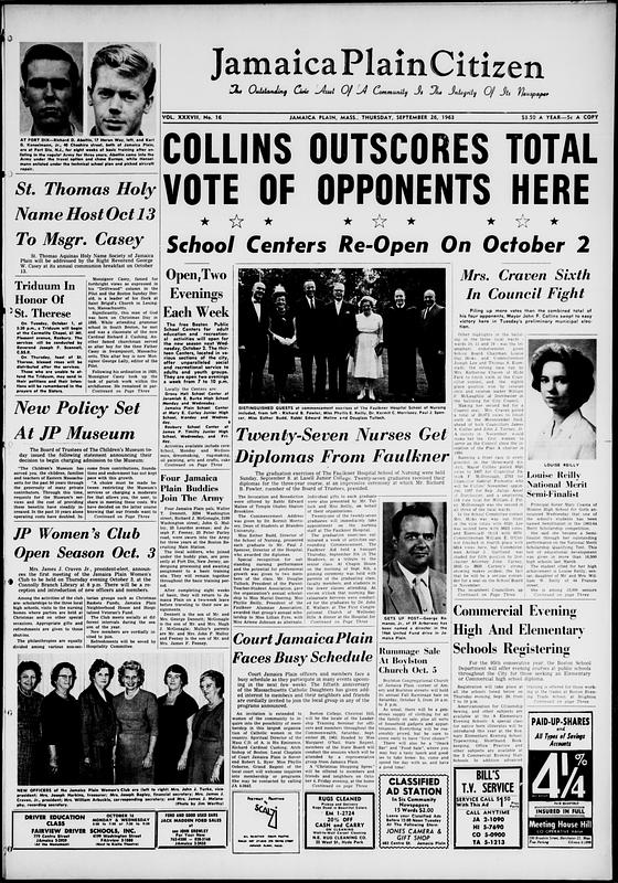The Jamaica Plain Citizen. September 26, 1963 - Digital Commonwealth