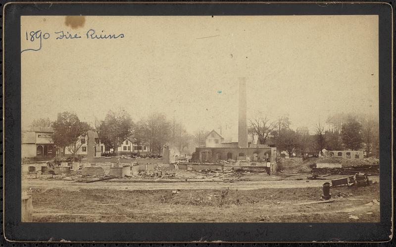 1890 fire ruins - Digital Commonwealth