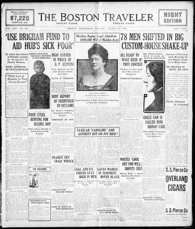 The Boston Traveler. March 31, 1909 - Digital Commonwealth