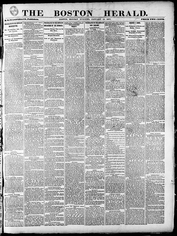 The Boston Herald. January 15, 1877 - Digital Commonwealth