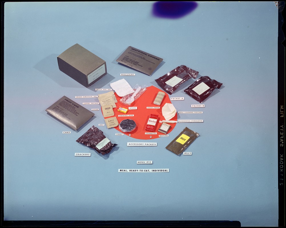 Meal, ready-to-eat, individual, menu #12 - Digital Commonwealth