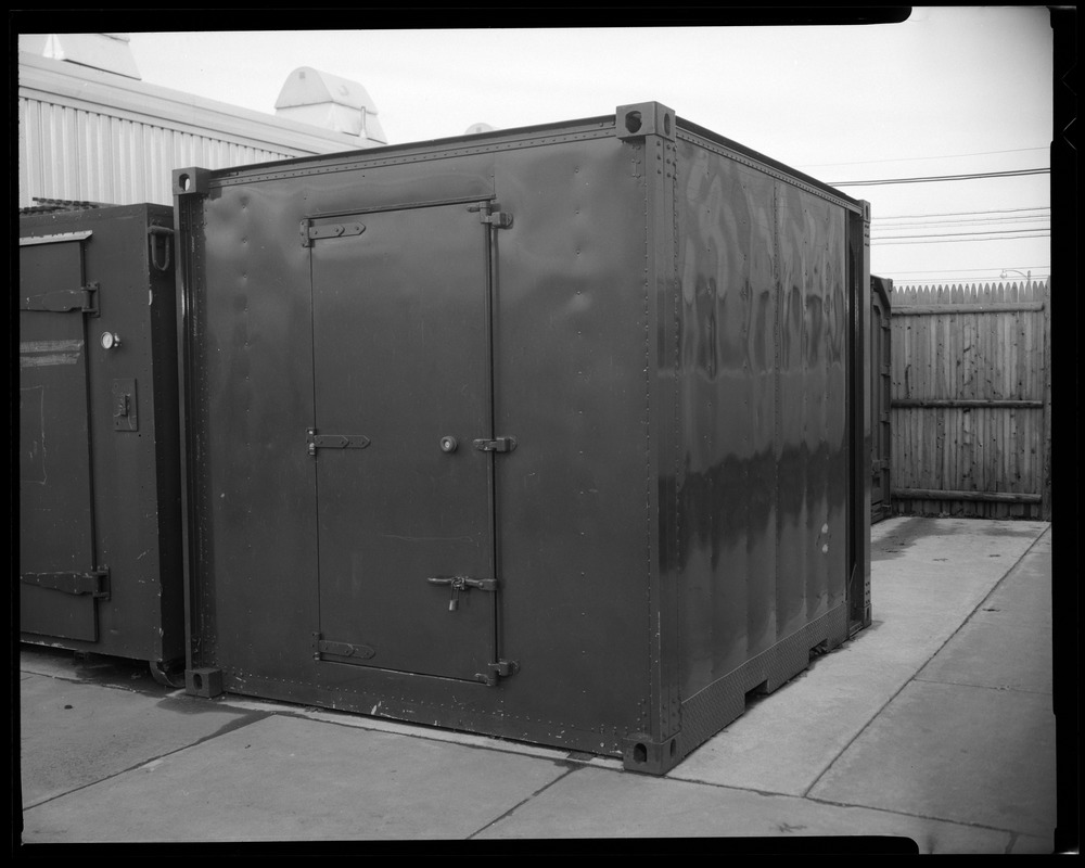 Food lab FEL 8 x 8 x 10 refrigerated container, front view - Digital ...