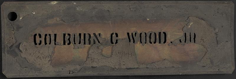 Colburn C. Wood, Jr. Cranberry Barrel Stencil - Digital Commonwealth