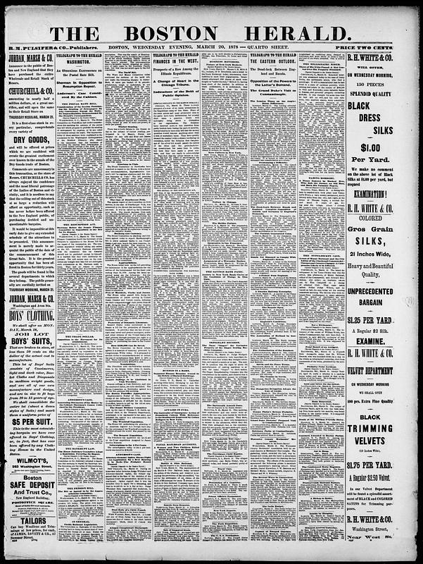 The Boston Herald. March 20, 1878 - Digital Commonwealth