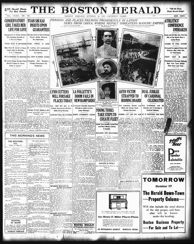 The Boston Herald. October 16, 1911 - Digital Commonwealth