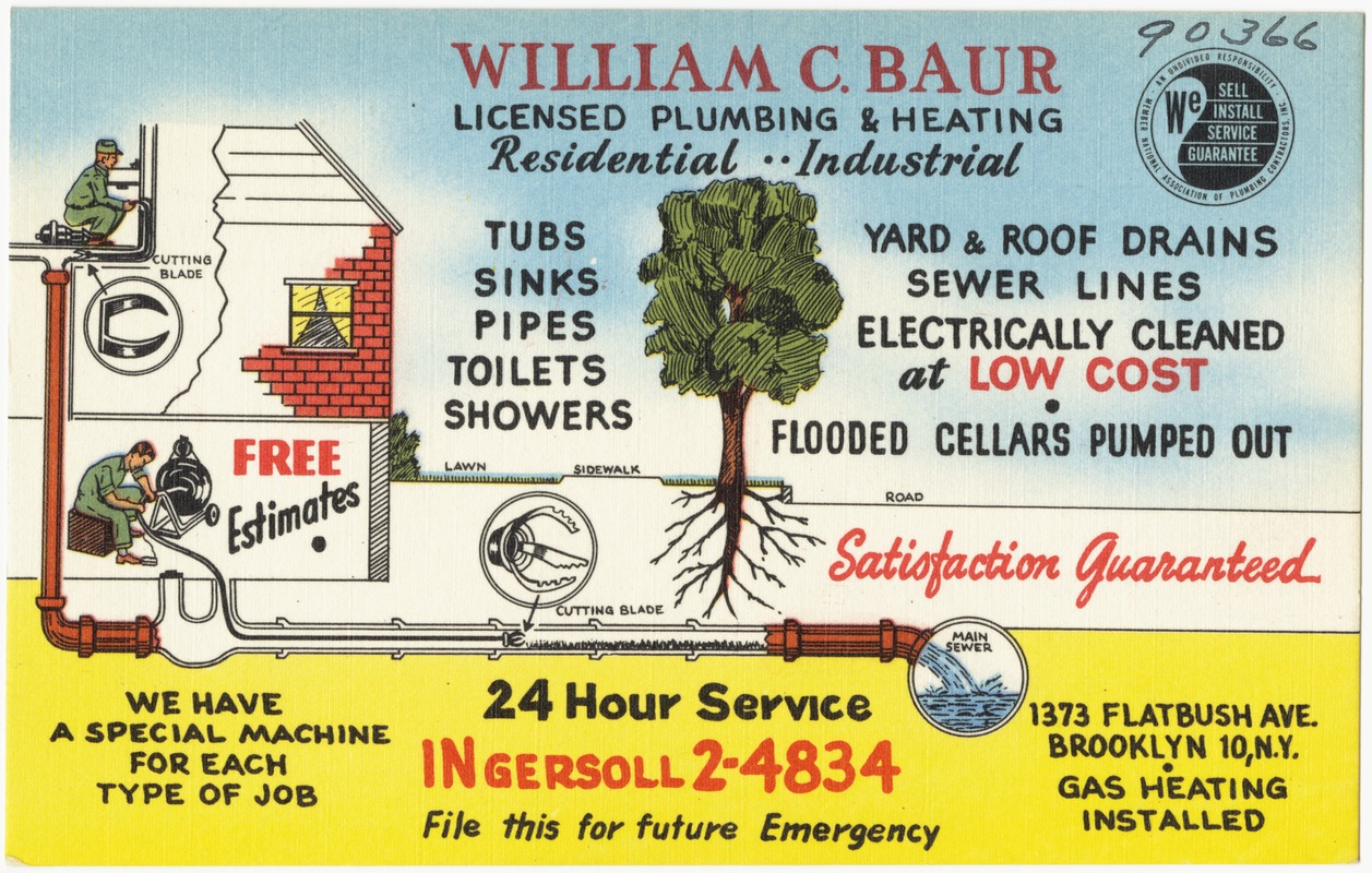 William C. Baur Licensed Plumbing & Heating - Digital Commonwealth