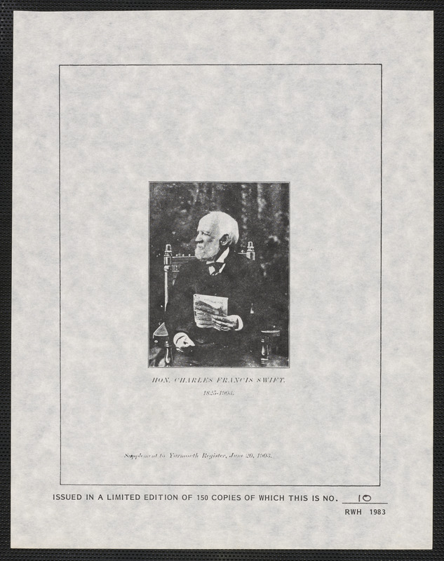 Honorable Charles F. Swift (1825-1903) - Digital Commonwealth