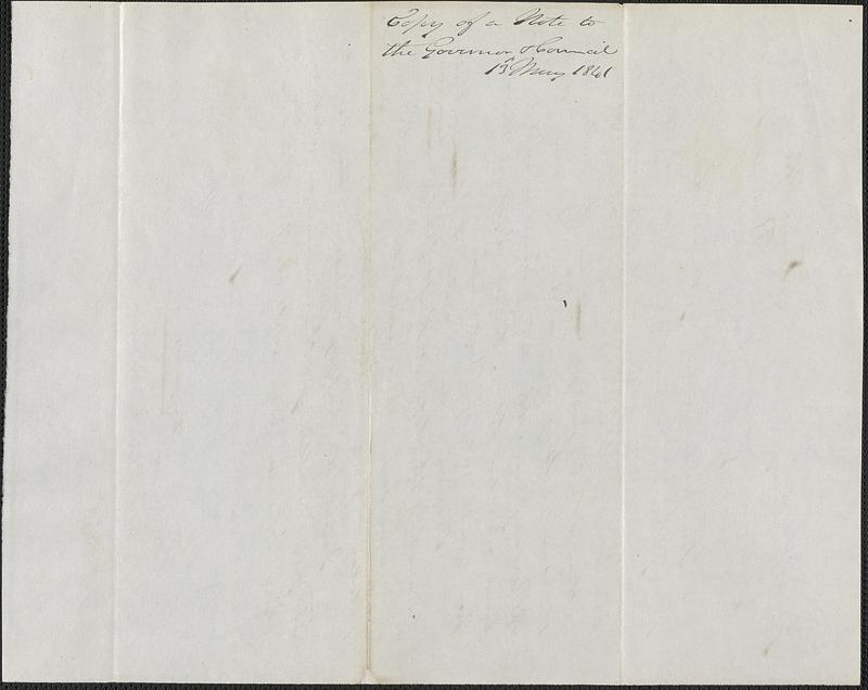 George Coffin to Governor Davis & Council, 13 May 1841 - Digital ...