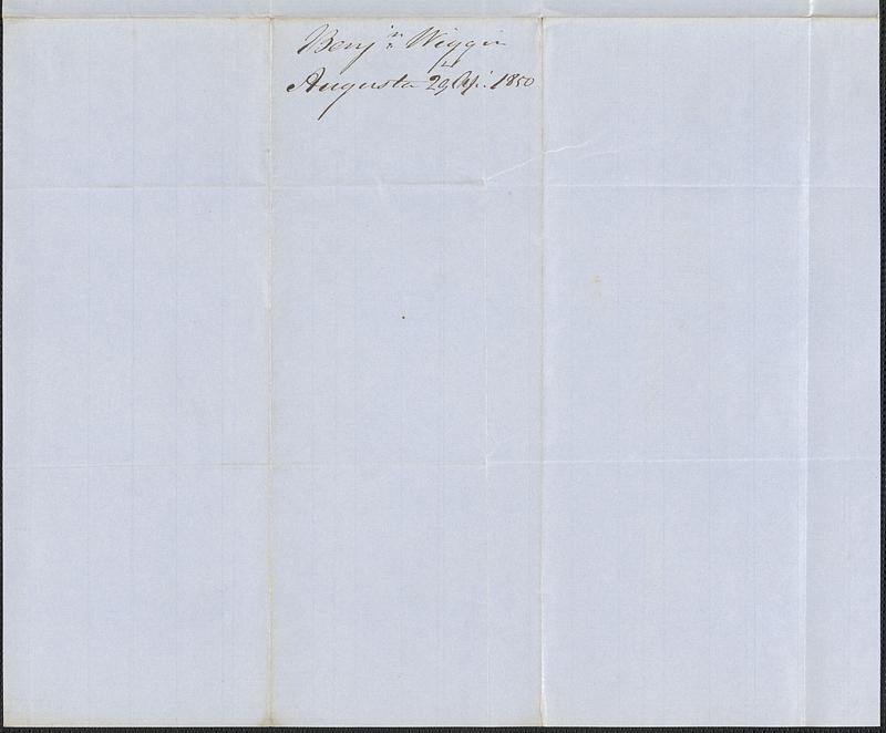 Benjamin Wiggin to George Coffin, 29 April 1850 - Digital Commonwealth