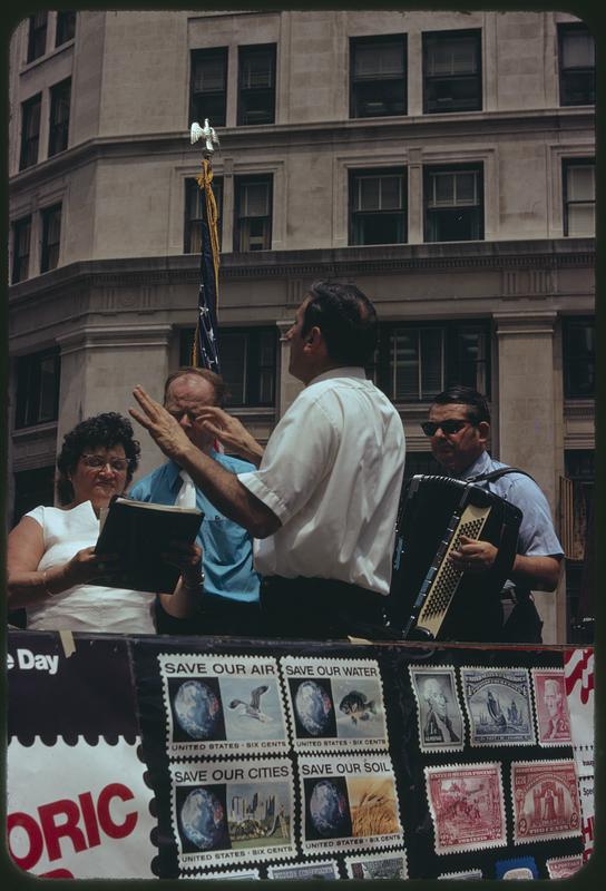 Postal Service Day event, Post Office Square, Boston - Digital Commonwealth