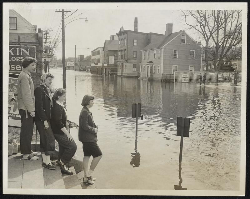 High Water Remained on Foster St., Peabody Sq. long after the flood ...