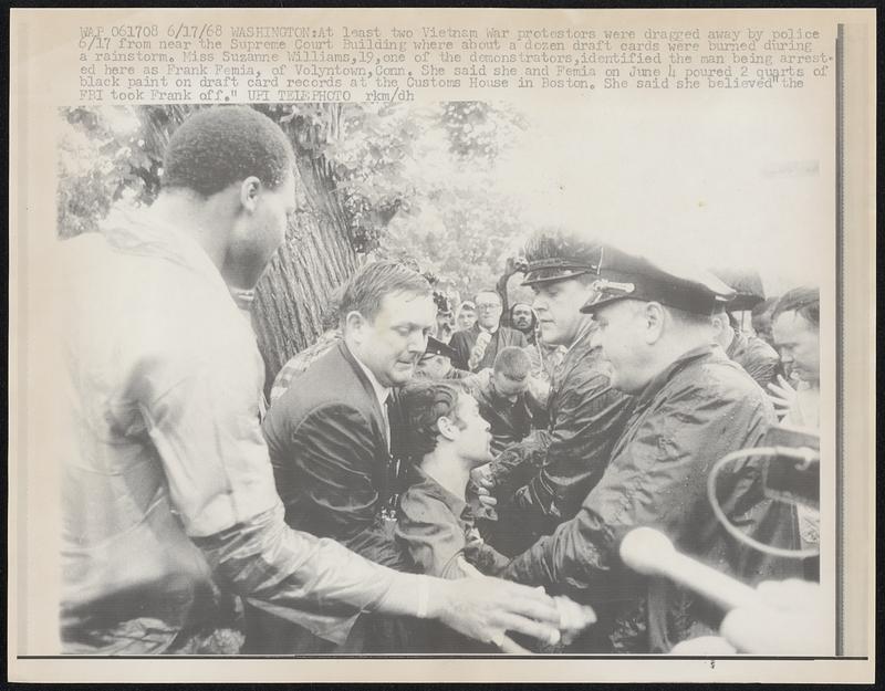 Washington: At least two Vietnam War protestors were dragged away by ...