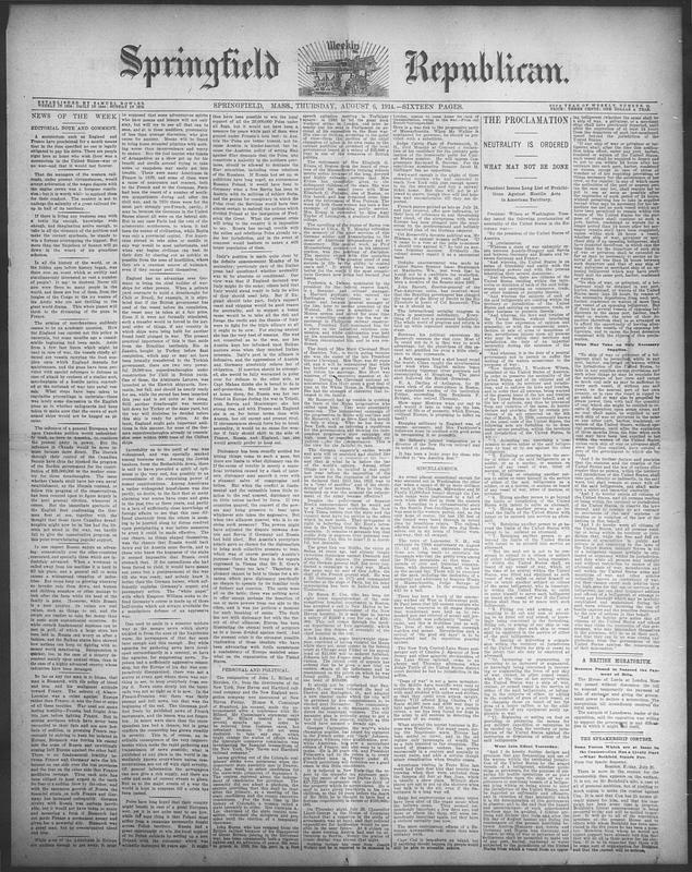 Springfield Weekly Republican - Digital Commonwealth