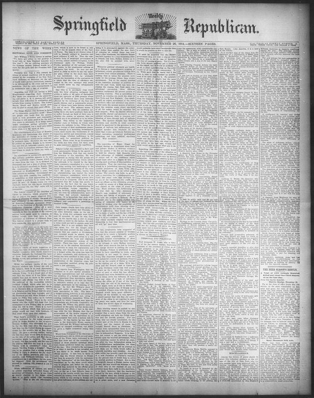 Springfield Weekly Republican - Digital Commonwealth
