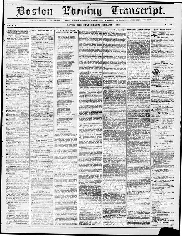 Boston Evening Transcript - Digital Commonwealth