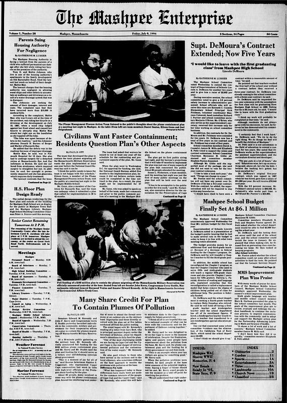 The Mashpee Enterprise. July 08, 1994 - Digital Commonwealth