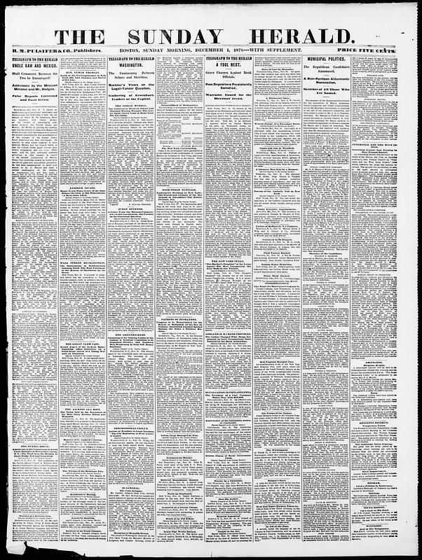 The Boston Herald. December 01, 1878 - Digital Commonwealth