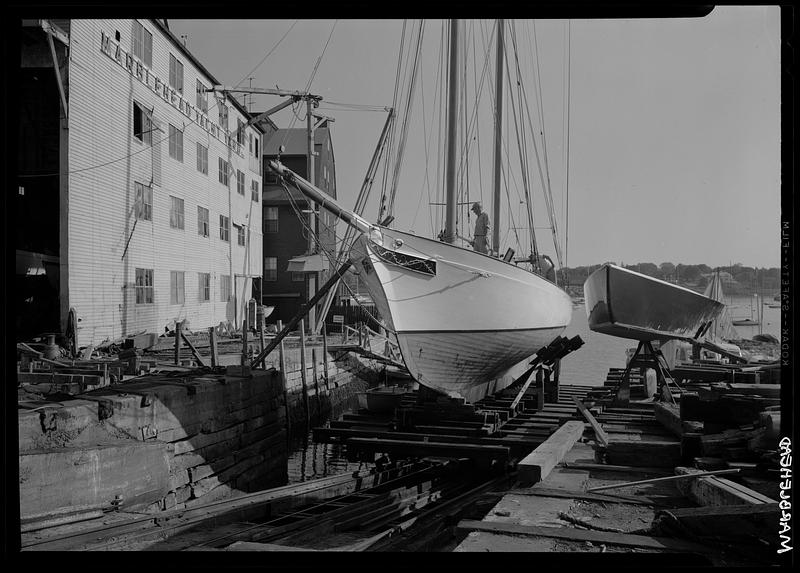 Marblehead, boatyard - Digital Commonwealth