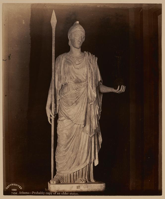 Athena - probably copy of an older statue - Digital Commonwealth
