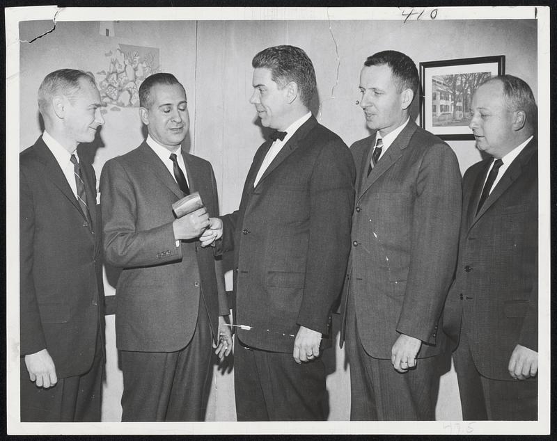 Food Brokers -- Philip Abelson (second from left) new president of the ...