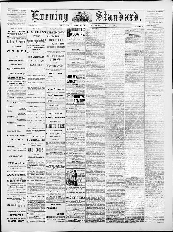 Evening Standard. January 11, 1879 - Digital Commonwealth