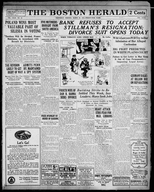 Boston Herald. March 23, 1921 - Digital Commonwealth