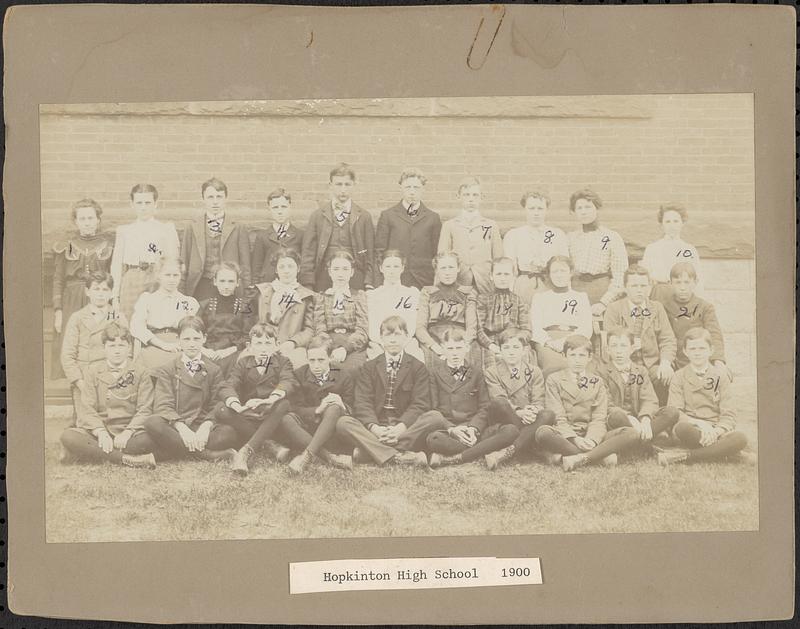 Hopkinton High School 1900 - Digital Commonwealth