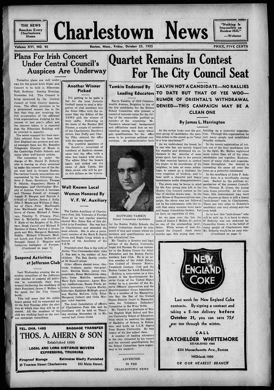 The Charlestown News. October 25, 1935 - Digital Commonwealth