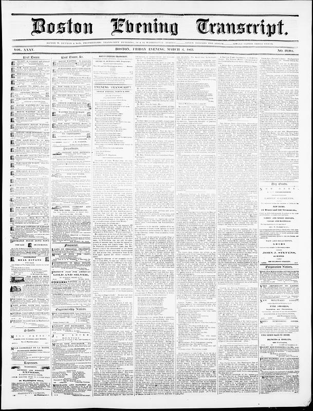 Boston Evening Transcript - Digital Commonwealth