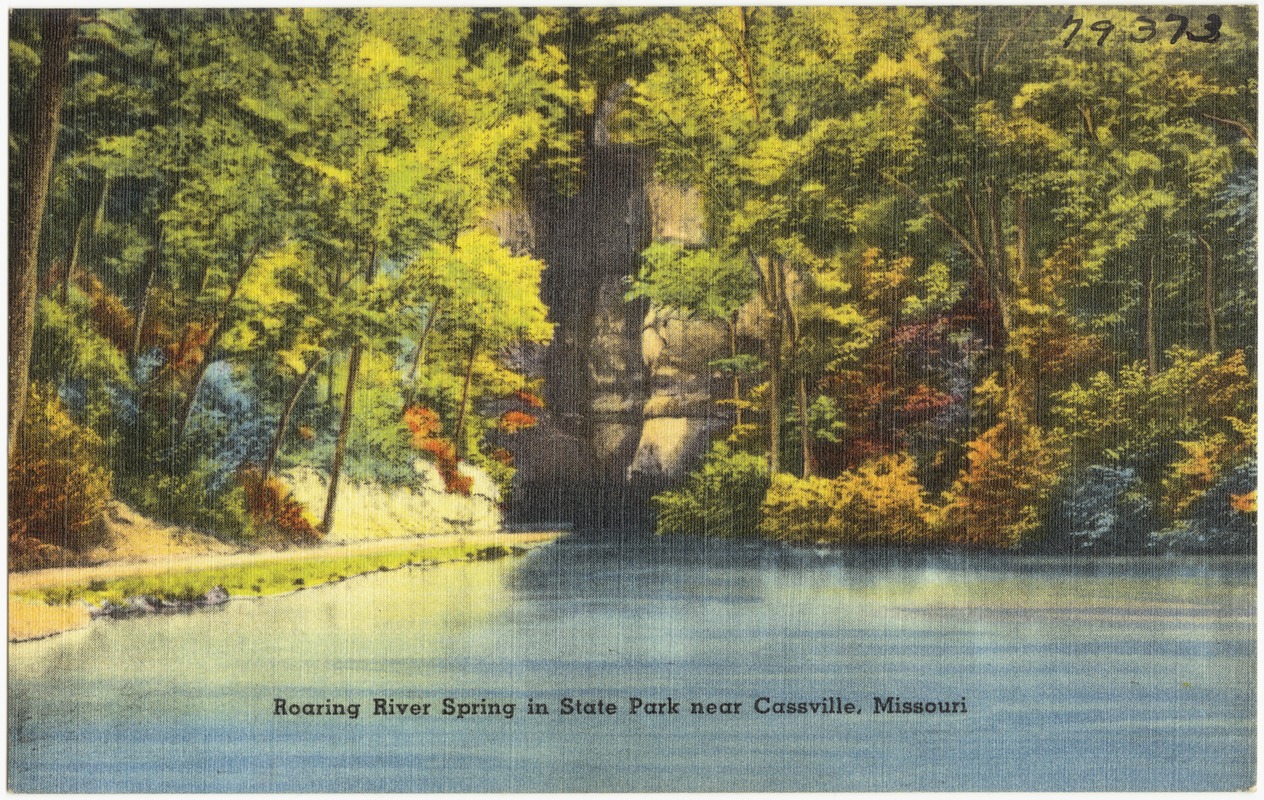 Roaring River Spring in State Park near Cassville, Missouri - Digital ...