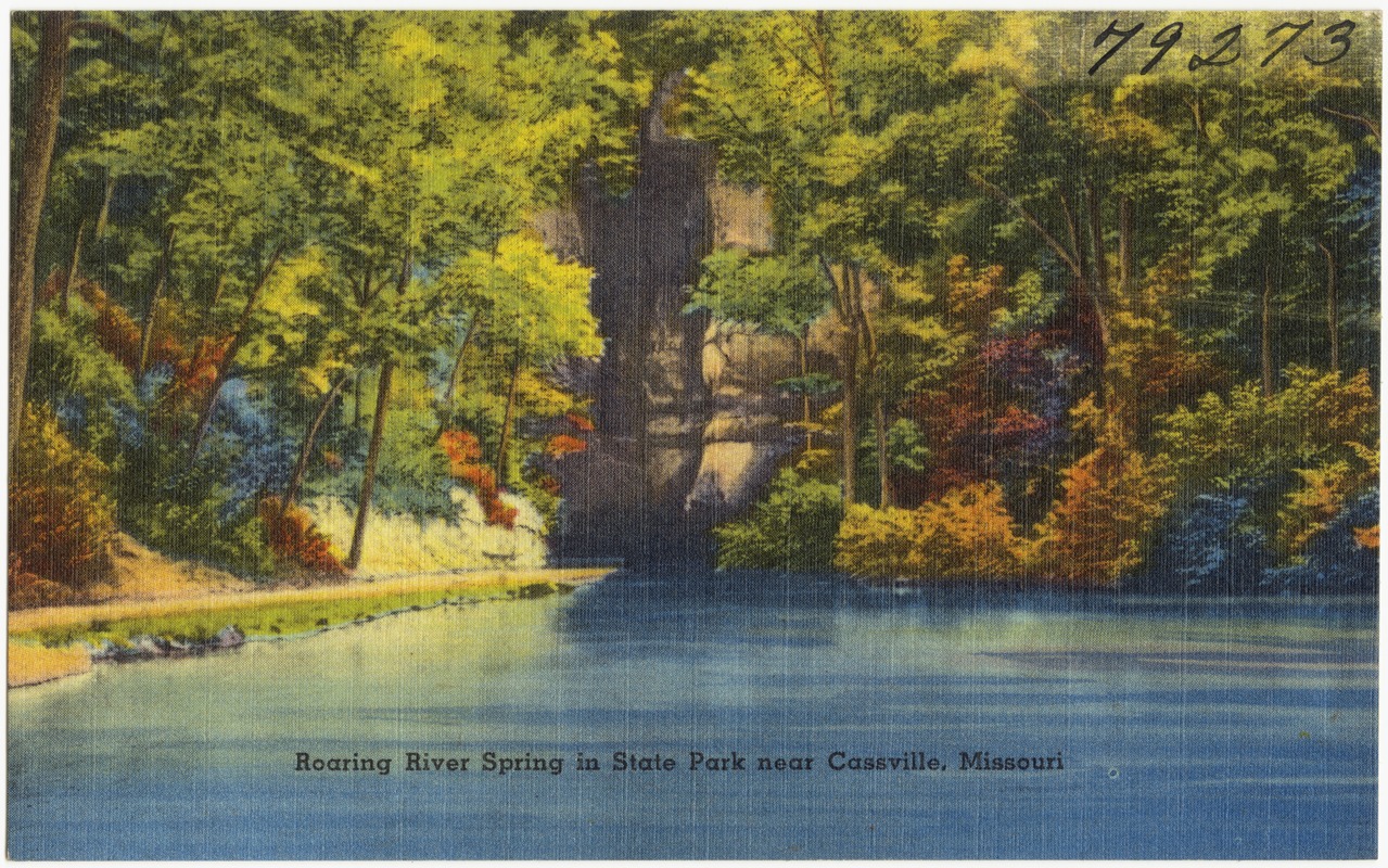 Roaring River Spring in State Park near Cassville, Missouri - Digital ...
