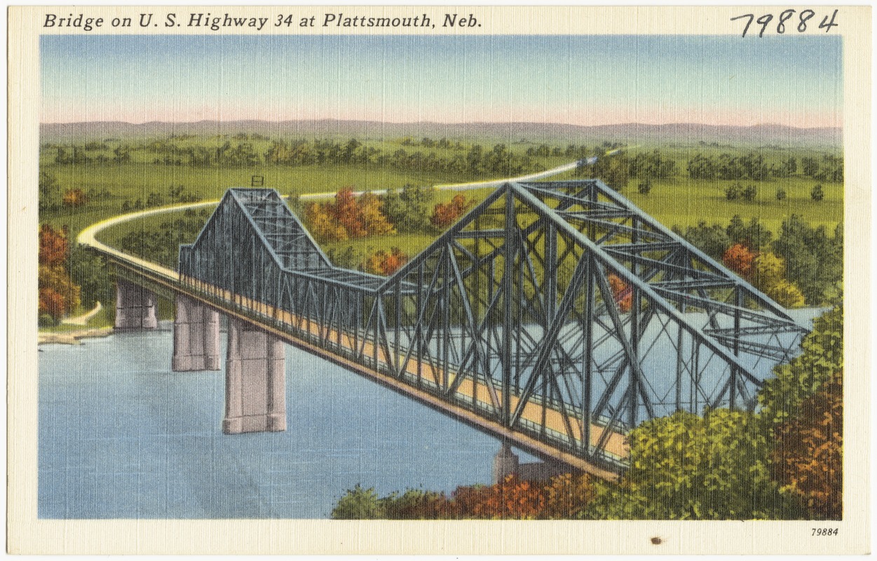 Bridge on U.S. Highway 34 at Plattsmouth, Neb. - Digital Commonwealth