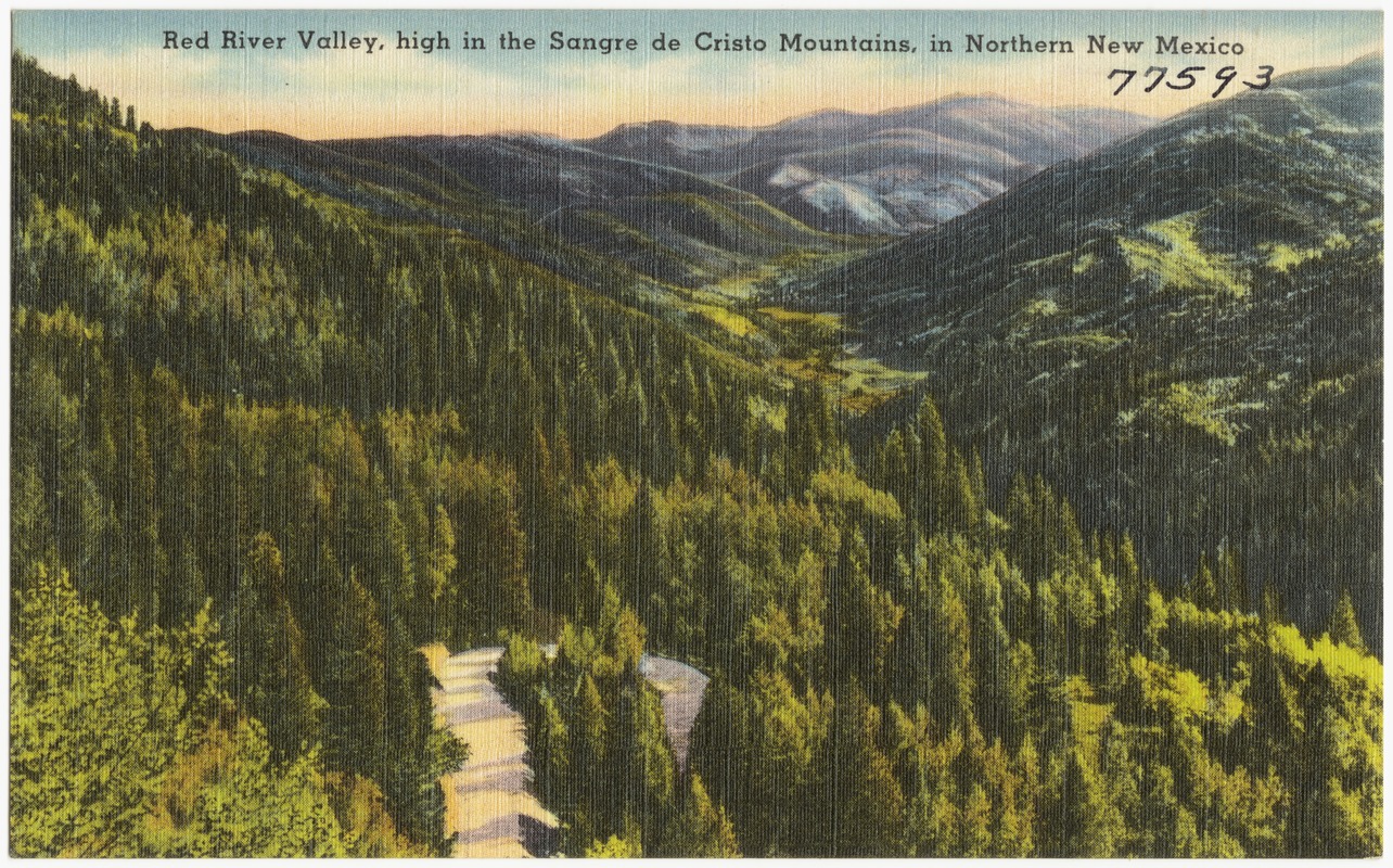 Red River Valley, high in the Sangre de Cristo Mountains, in Northern ...