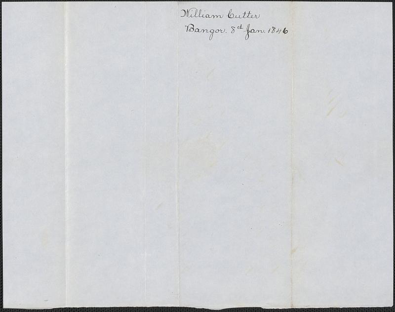 William Cutter to George Coffin, 8 January 1846 - Digital Commonwealth