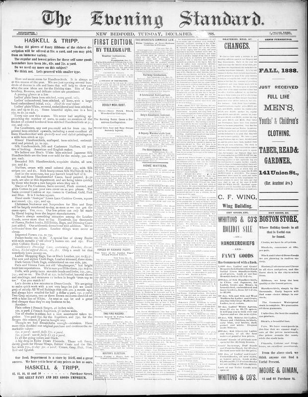 Evening Standard. December 11, 1888 - Digital Commonwealth