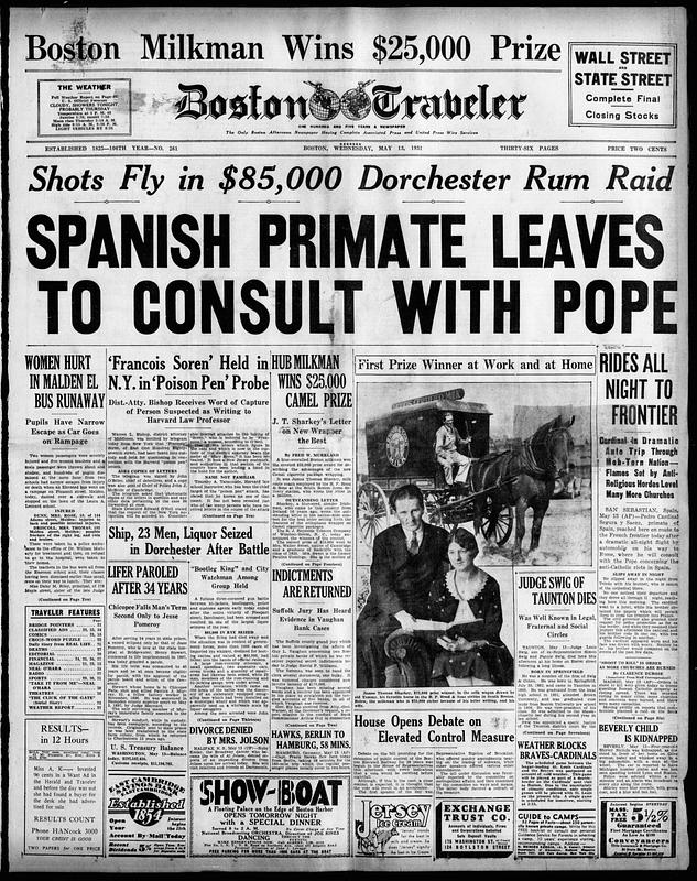 The Boston Traveler. May 13, 1931 - Digital Commonwealth