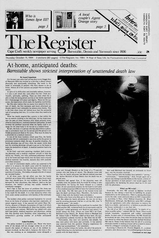 The Register. October 11, 1984 - Digital Commonwealth